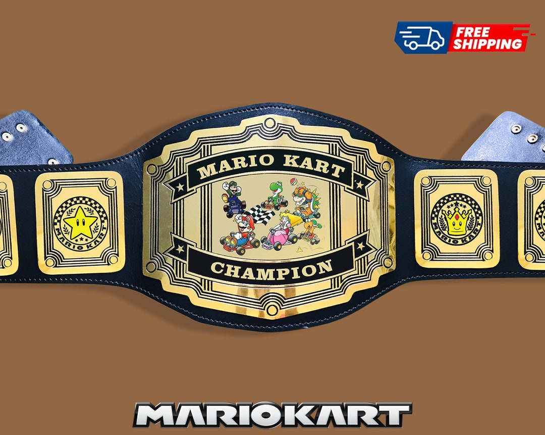 Mariokart Championship Belt Mario Collectible Brass Plates 2mm/4mm ...