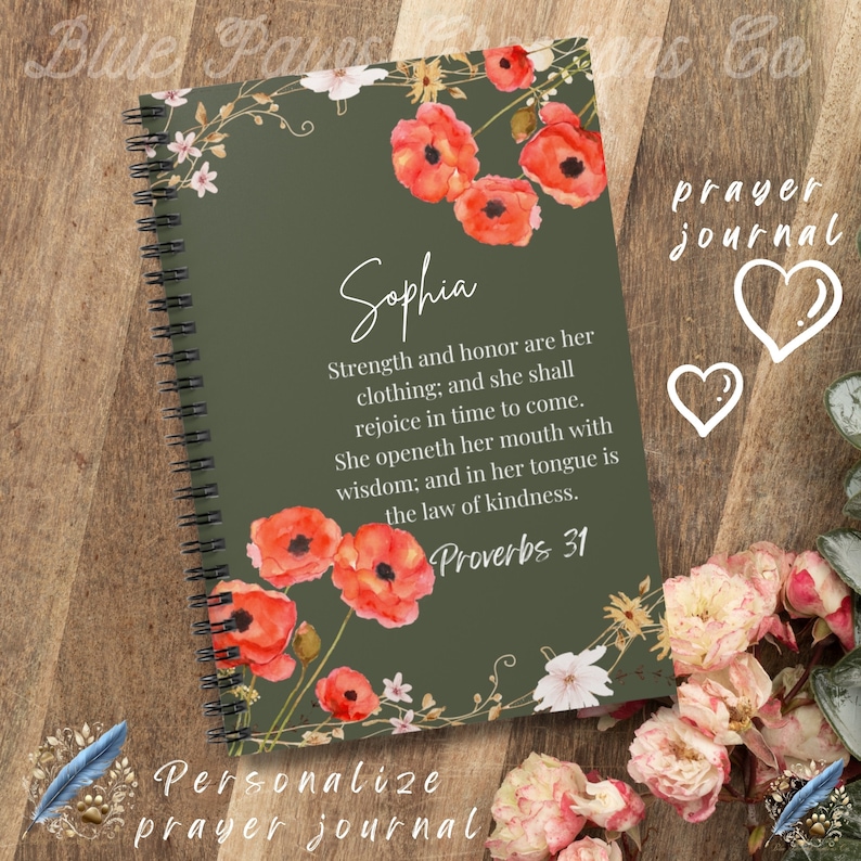 Custom Prayer Journal Personalized Proverbs 31 Prayer Journal for Women ...