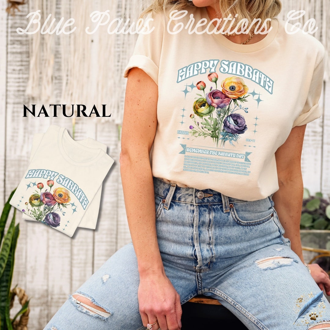 Happy Sabbath Shirt Shabbat Shalom T-shirt Adventist SDA Christian ...
