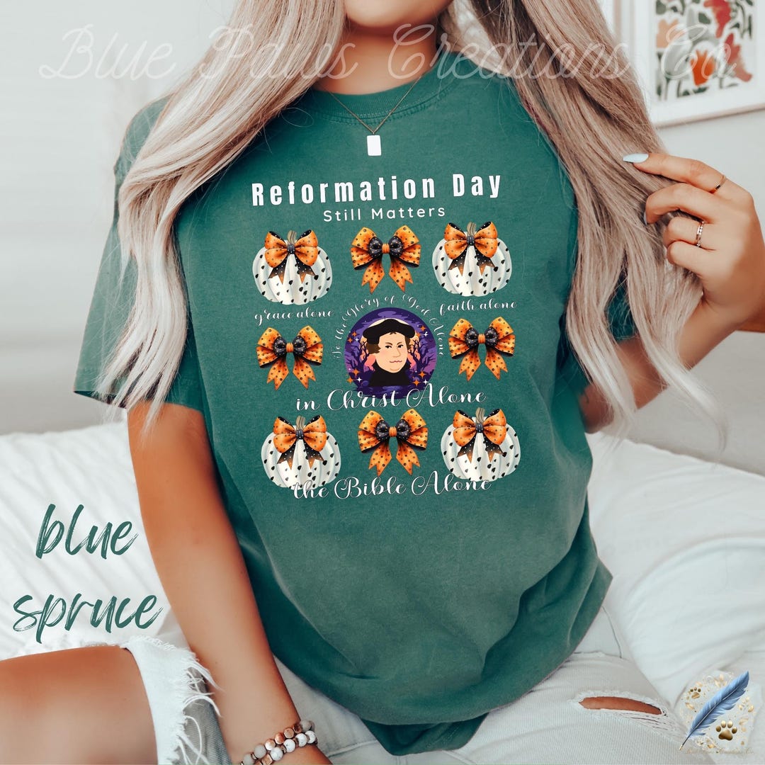 Reformation Day Comfort Colors Shirt: Christian Halloween Tee - Etsy