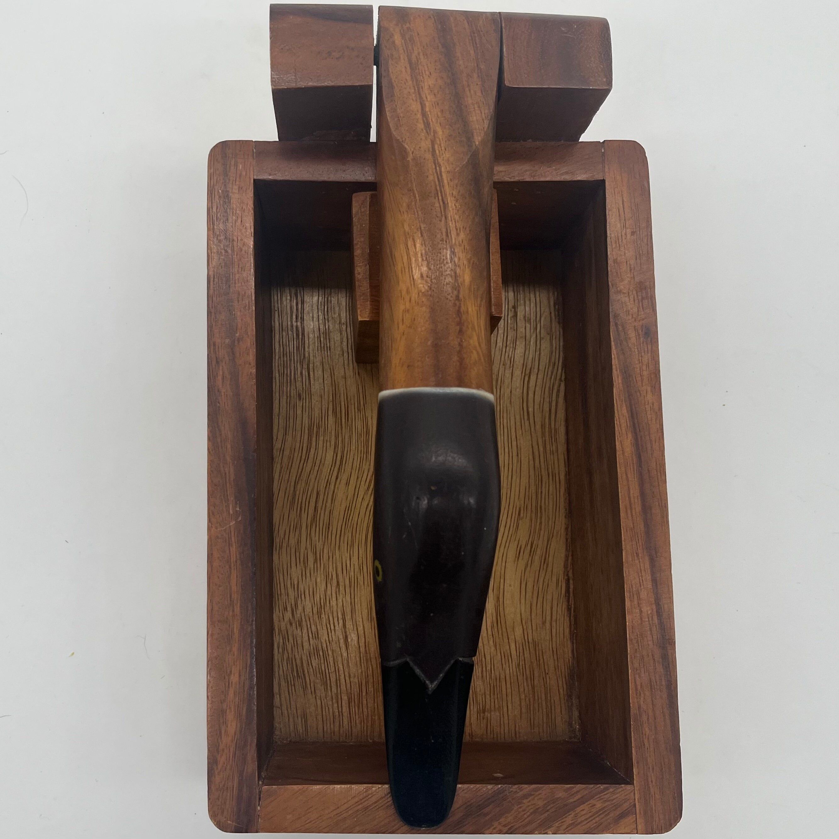 Vintage Goose Hand Carved Wooden Nut Cracker / Nut Bowl, Rustic Cabin ...