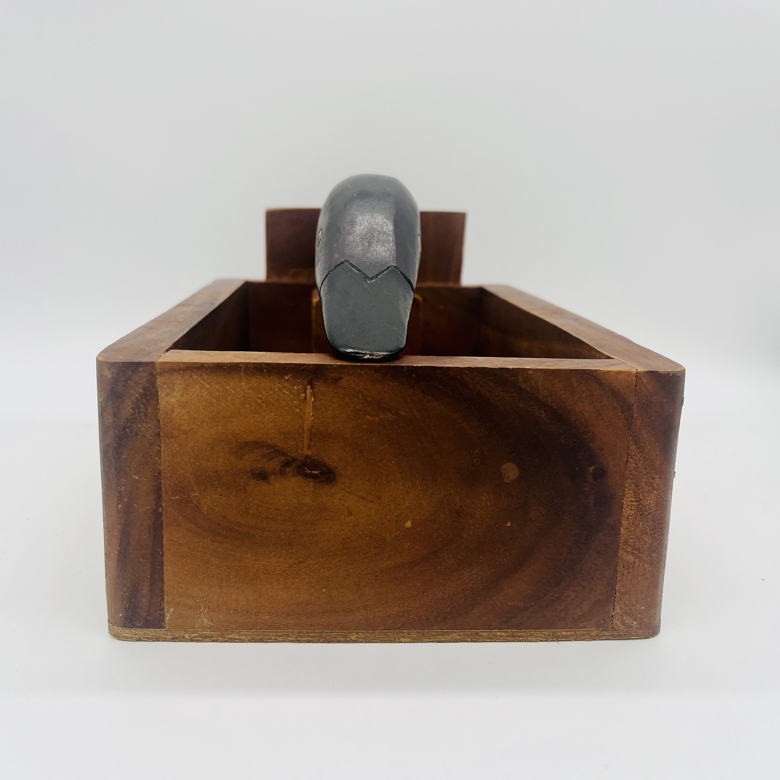 Vintage Goose Hand Carved Wooden Nut Cracker / Nut Bowl, Rustic Cabin ...