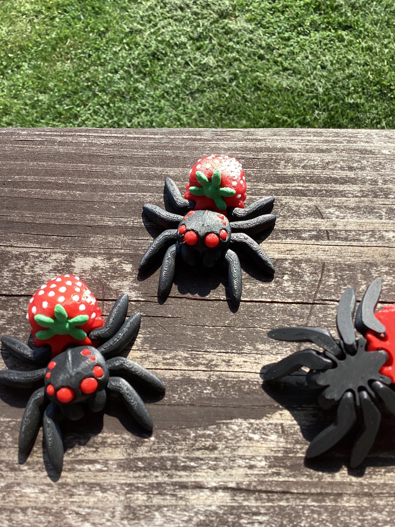 3D Strawberry Spiders - Etsy