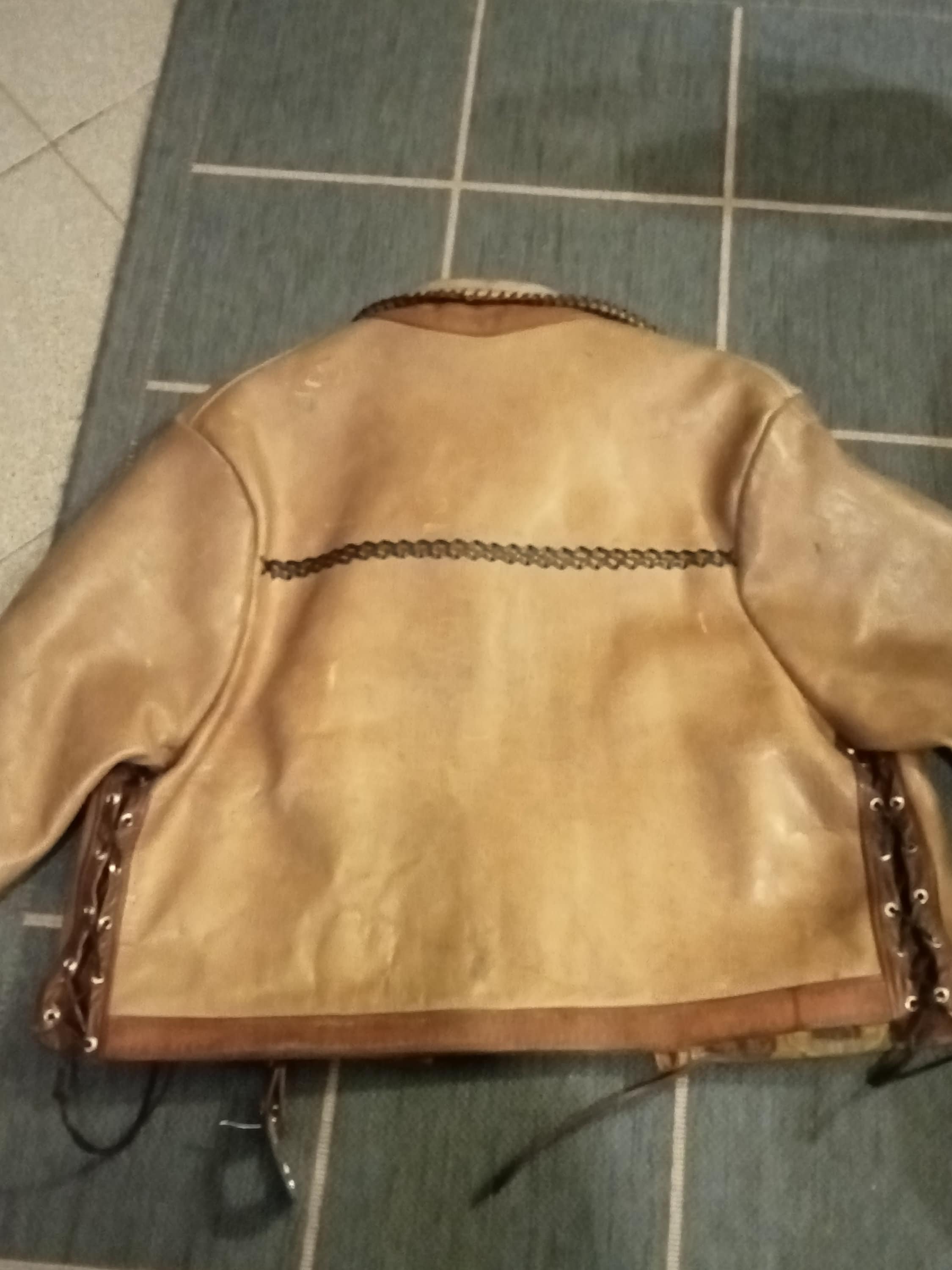 Original American Bison Leather Jacket- Made in USA Giubbotto Pelle - Etsy