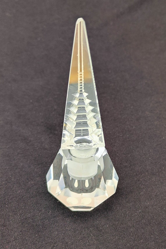 Pyramid Glass Perfume Bottle - Gem