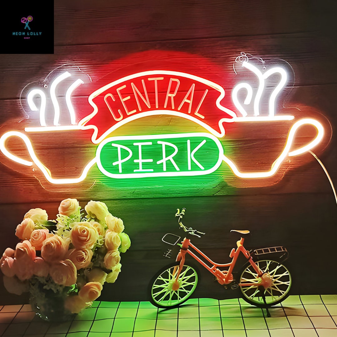 Central Perk Neon Sign,led Neon Sign Decor,custom Wall Decor,light up ...