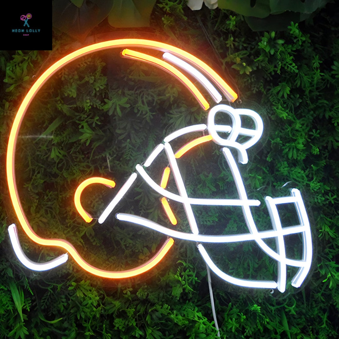 Football Helmet Neon Sign,led Neon Sign Decor,custom Wall Decor,light ...