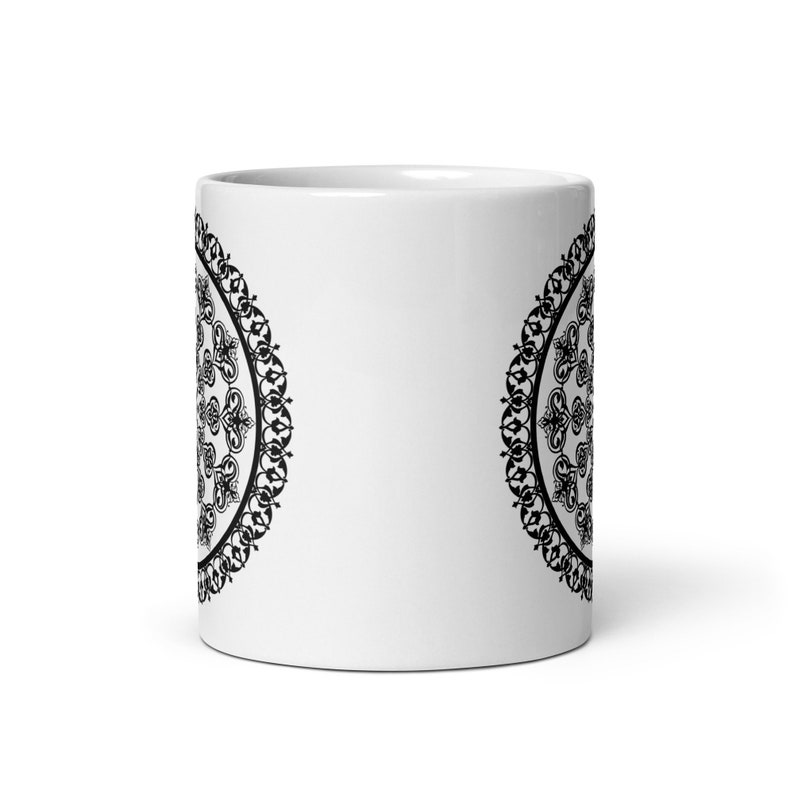 Islamic / Ottoman / Mamluk / Persian Mandala Art Mug With a Geometric ...
