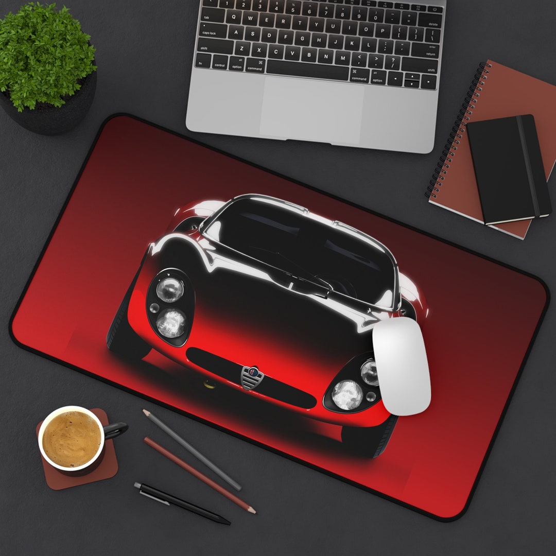 Alfa Romeo 33 Stradale 1967 Desk Mat, Birthday Gift Car Lovers, Retro ...