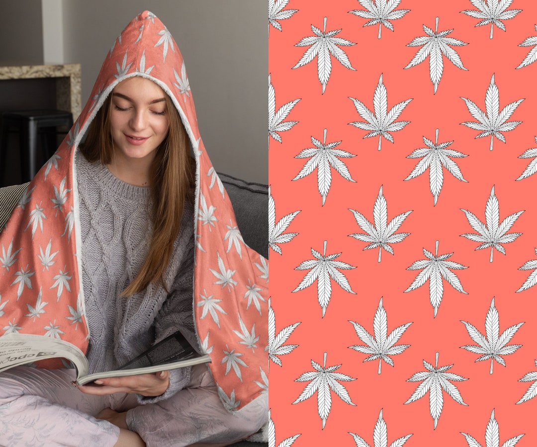 Blanket Hoodie Stoner Girl Gift for Her Sherpa Hooded Blanket - Etsy