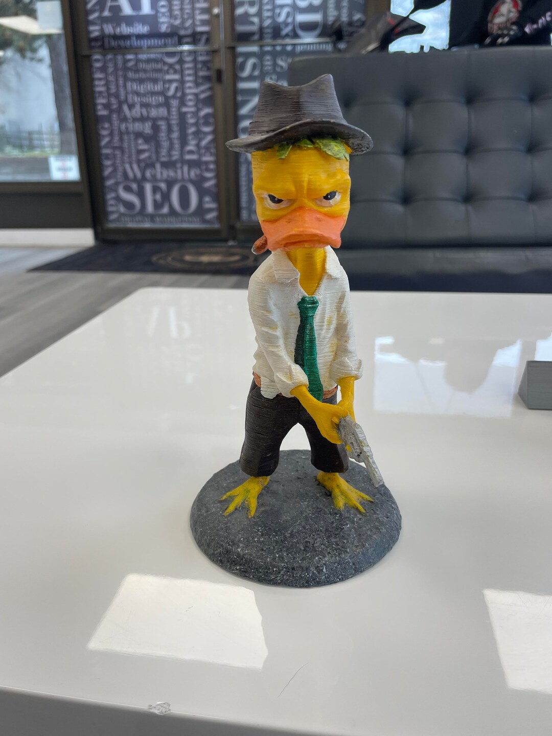 3D Printed Detective Duck With Gun - Etsy