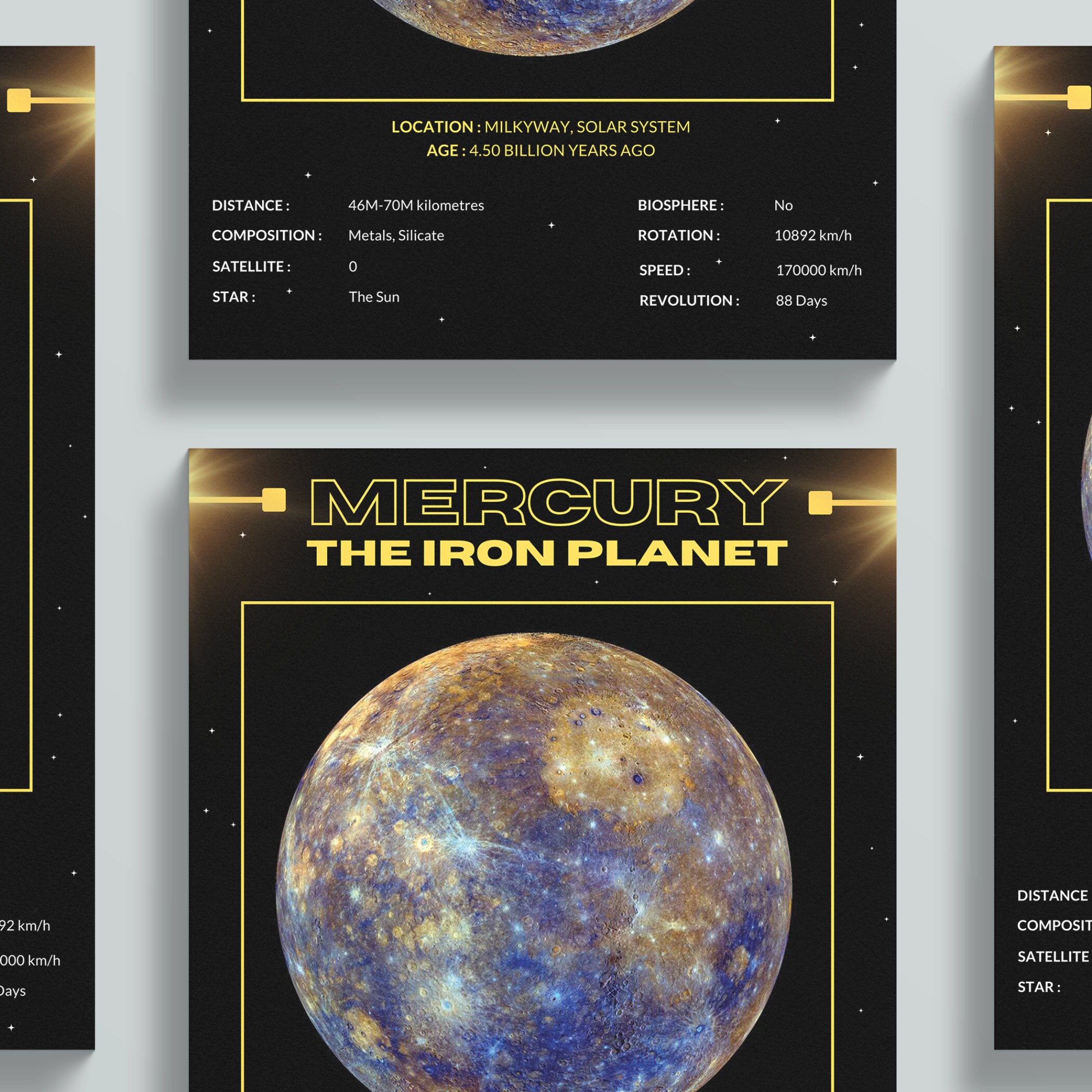 Solar System Planet (mercury) Photo for Astronomy Lovers, Educationals ...