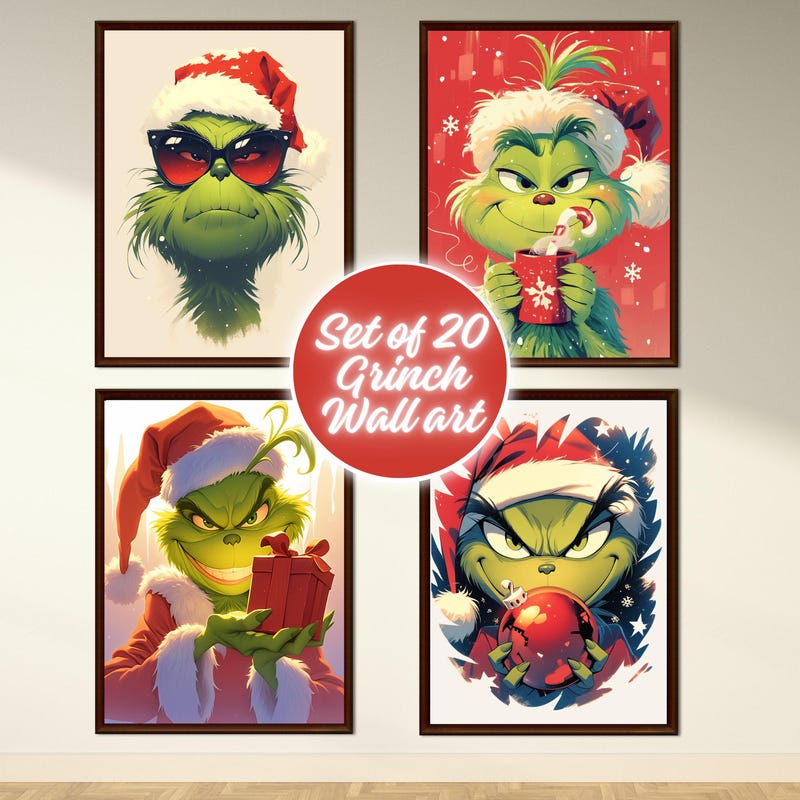 The Grinch Art - Etsy
