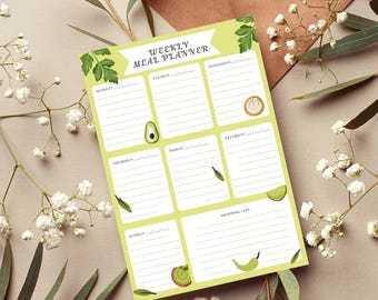 Printable Weekly Meal Planner for Easy and Organized Meal Prepping ...