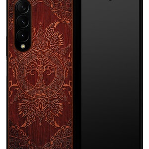 Midgard Engraved Wood Phone Case Available for Iphone, Galaxy S, Galaxy ...