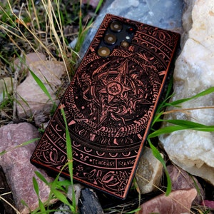 Arcane | Engraved Wood Phone Case | Available for Iphone, Galaxy S ...