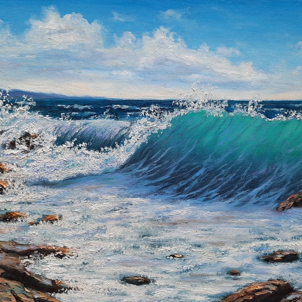 Sea Oil Painting - Etsy UK