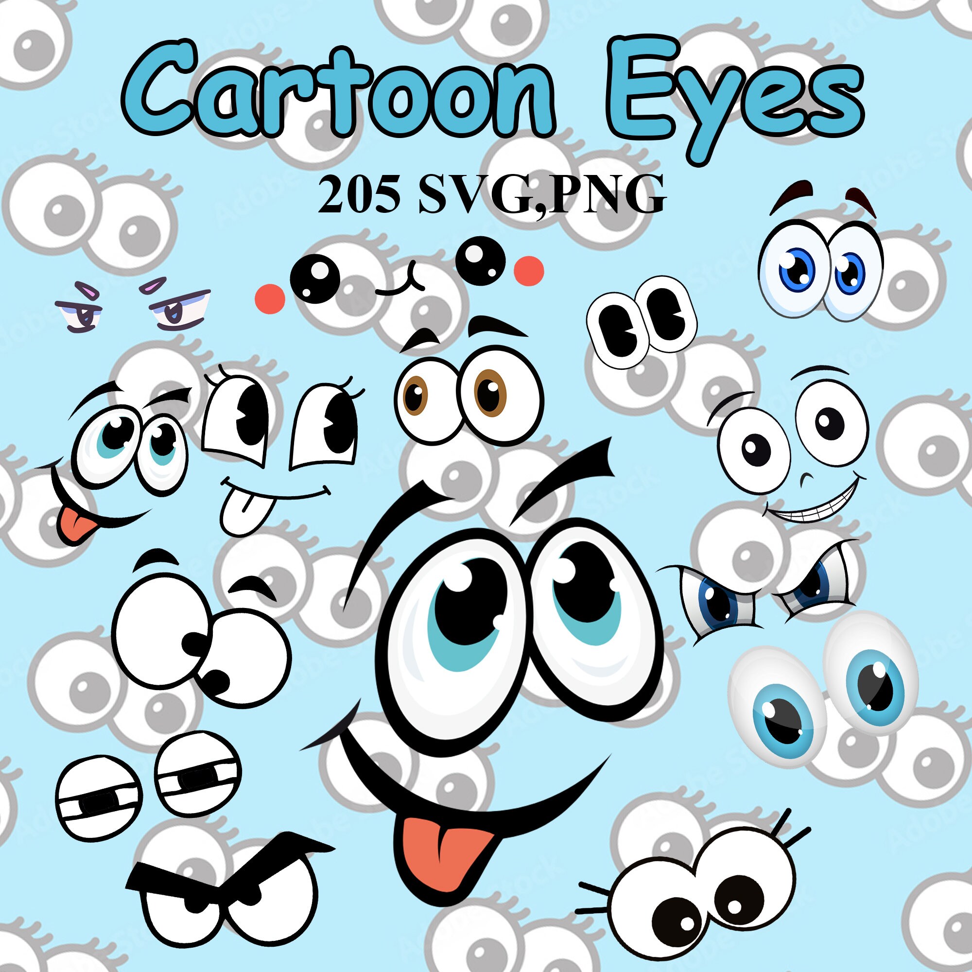 Cartoon Augen SVG Bundle Comic Augen SVG Bundle Cartoon - Etsy.de