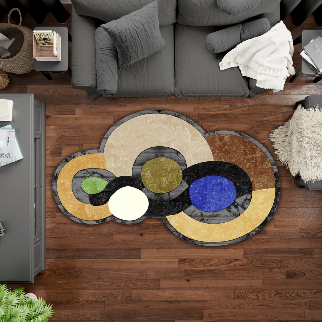 Irregular Carpet Area Rug / Fragment Unique Shape Area Rug / - Etsy