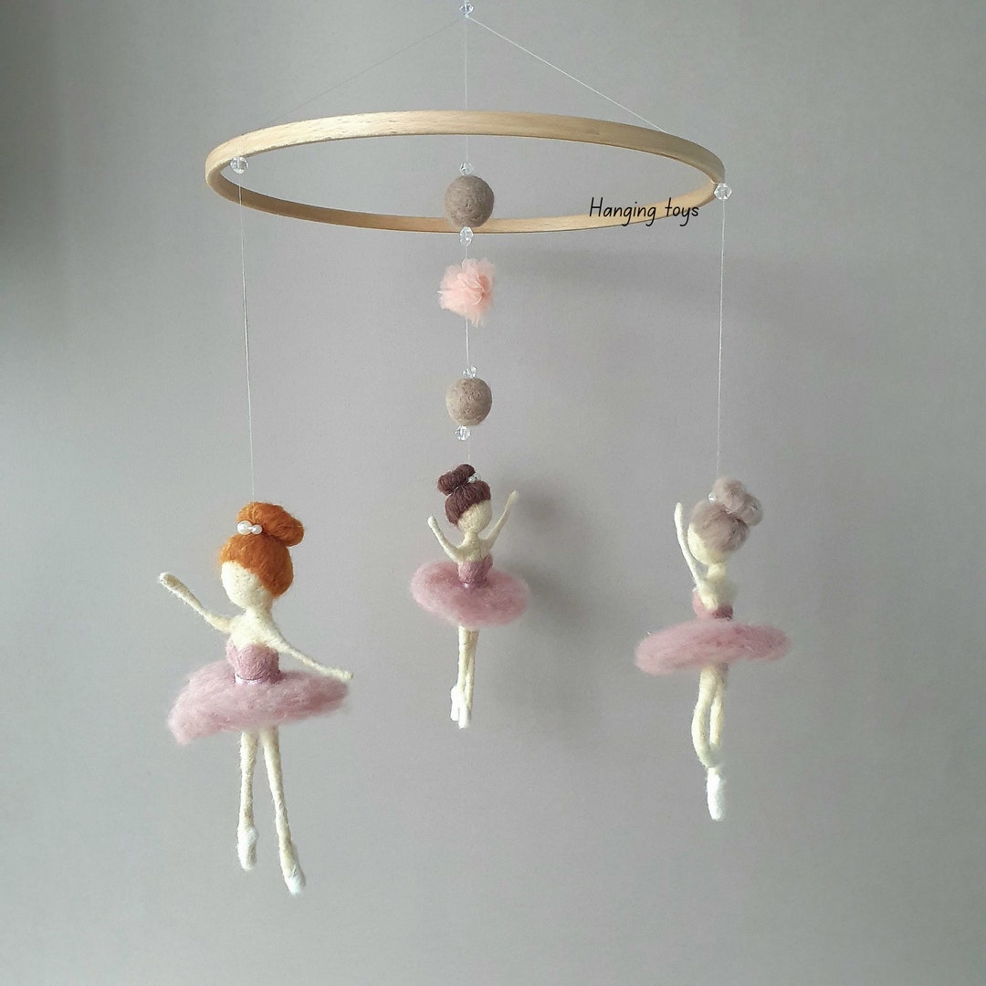Baby Mobile Ballerina, Mobile Girl Pink, Baby Mobile Girl, Baby Mobile ...