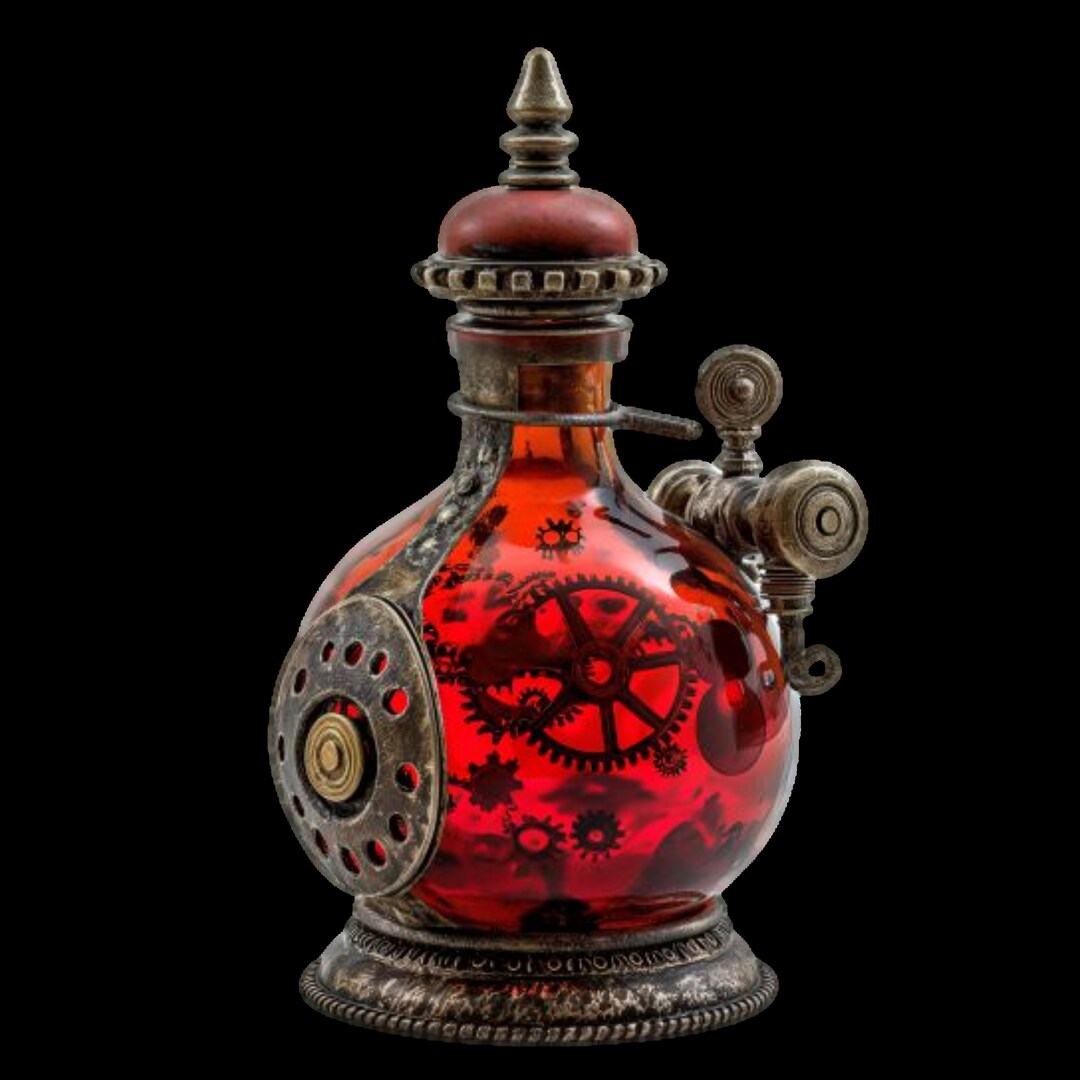 RED Potion Bottle Clipart Witchcraft Printable Watercolor Image for ...