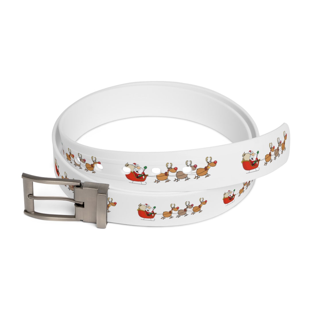 Ugly Christmas Belt Santa & Reindeer Men's/women's - Etsy