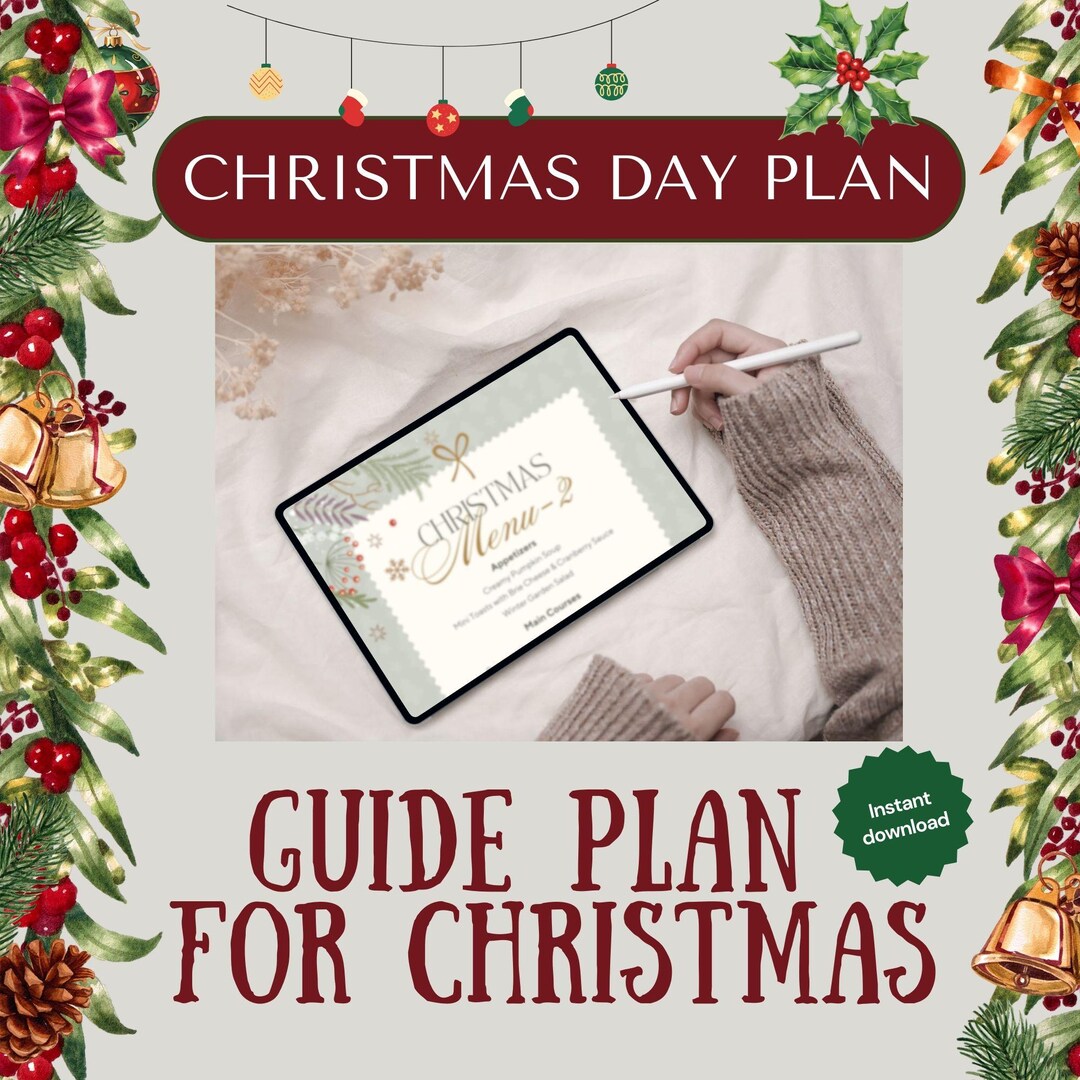 Christmas Dinner Menu & Entertaining Guide | 3 Holiday Menus, Shopping ...