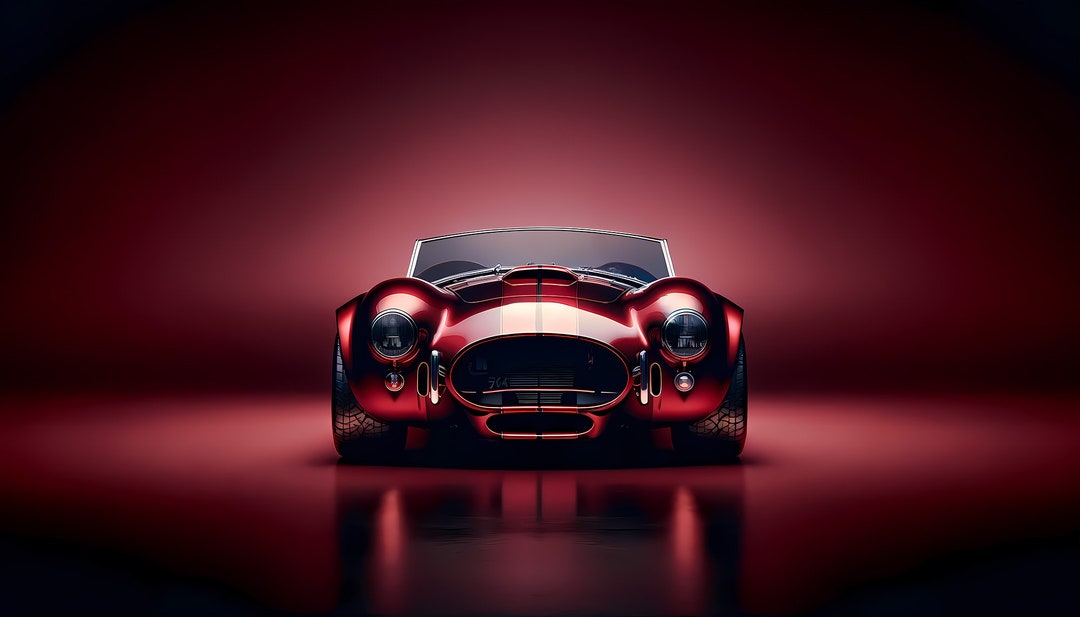 The Iconic AC Cobra in Red Print - Etsy