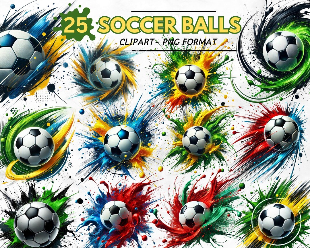 Watercolor Soccer Ball Clipart, Football Clipart PNG, 25 Football ...