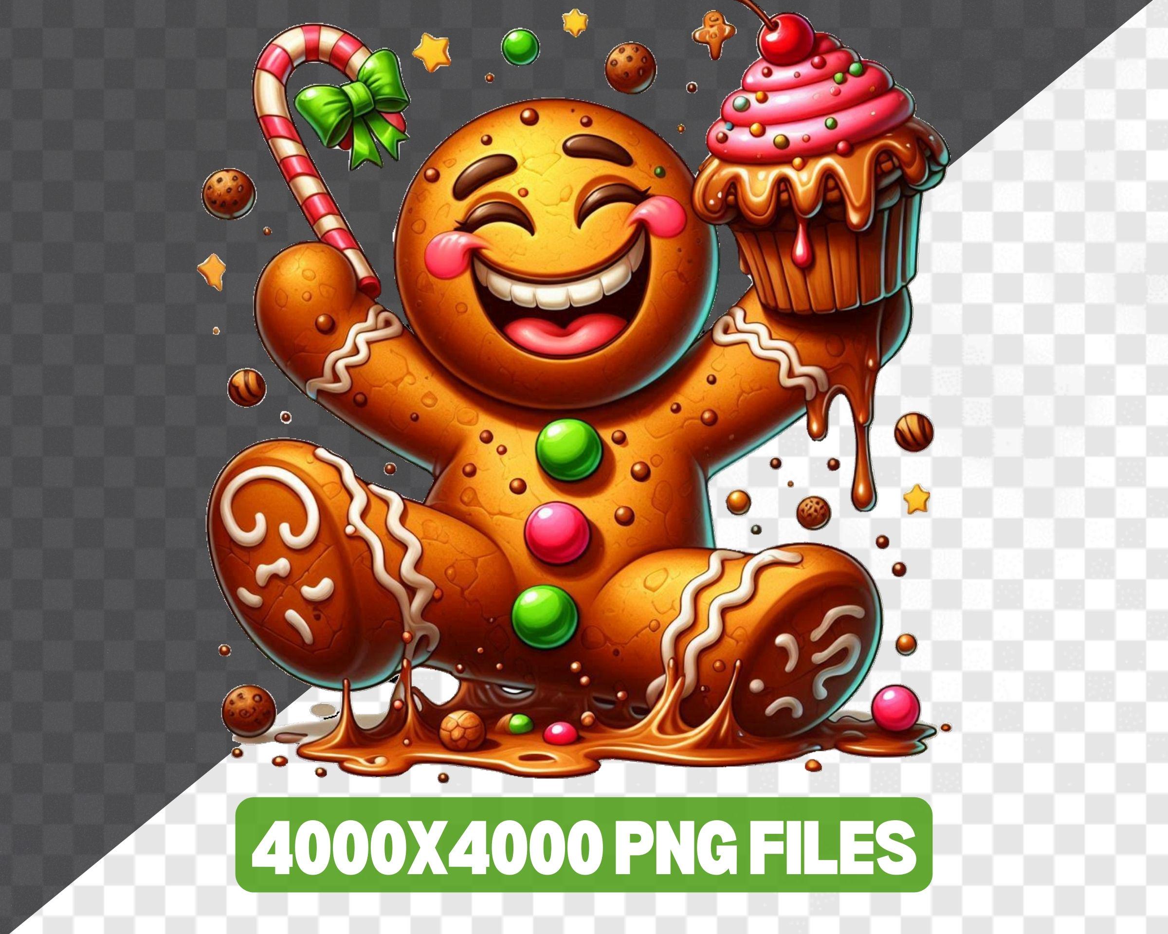 44 Gingerbread Man Clipart Bundle, Christmas Cookie Clipart, Holiday ...