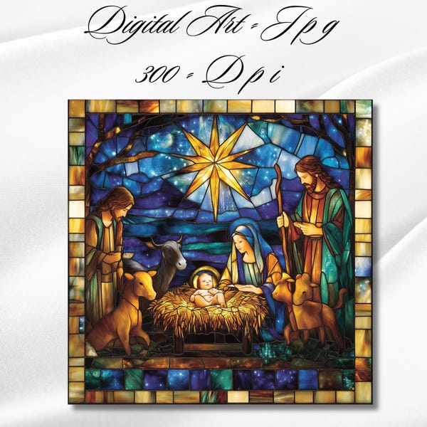 Glass Nativity - Etsy