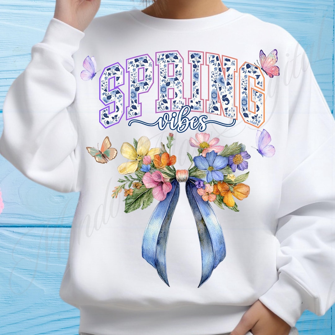 Spring Floral Bow PNG: Coquette Wildflower Design (digital Download) - Etsy