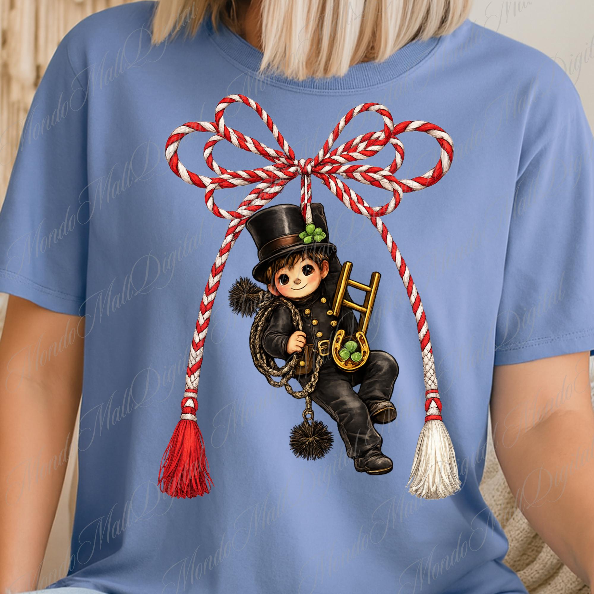 Romanian Good Luck Charm PNG – Martisor Chimney Sweep | Red White ...