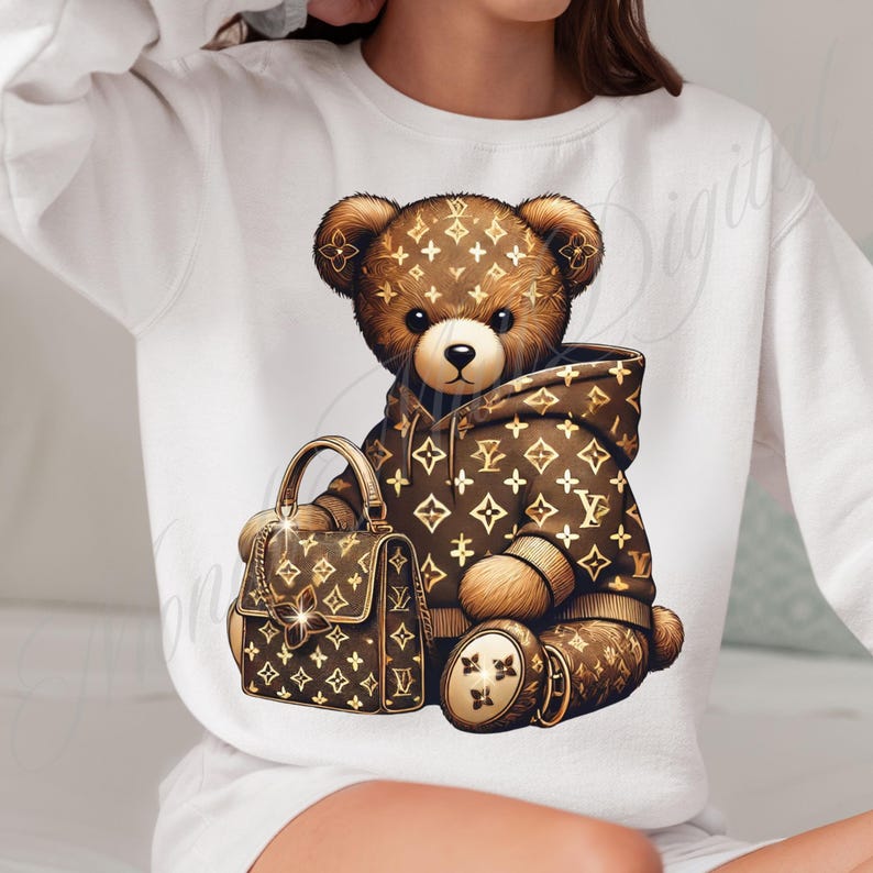 Hustler Bear Monogram PNG, Luxury Hip Hop Graffiti Design (digital ...