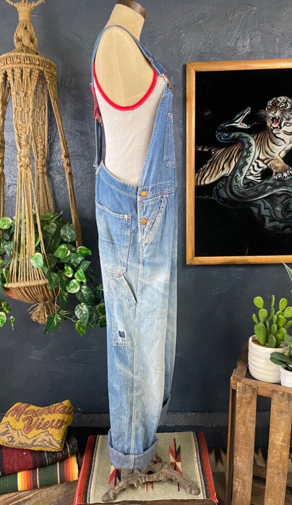 Vintage 1950's Rail Chief Denim Overalls Coveralls - Gem