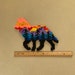 Forest Sunset Perler Bead Wolf - Etsy