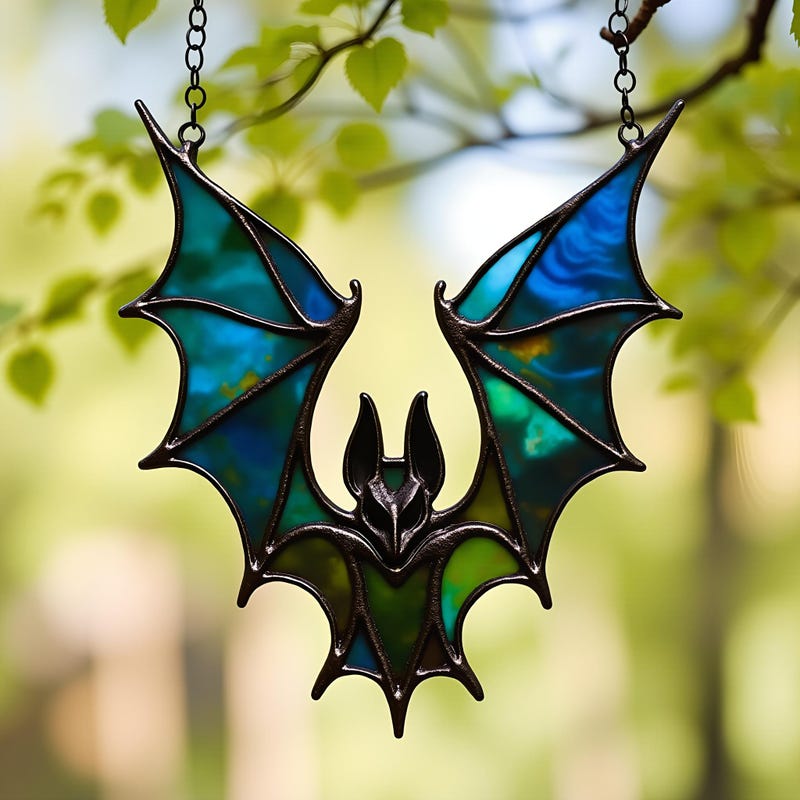 Bat Stained Glass Pattern - Etsy