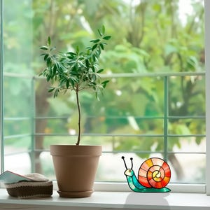 Stained Glass Snail Digital PDF Pattern Outline - Etsy