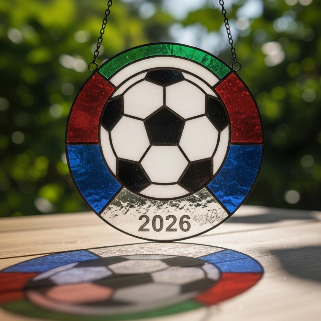 Soccer Ball Stained Glass Pattern – Sports Football, Suncatcher, Art ...