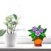 Violet Stained Glass Pattern: Purple Flower Panel (SVG PNG PDF) - Etsy