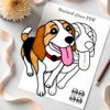PATTERN - Bluey's Long Dog Stained Glass Leadlight Suncatcher - Etsy Canada