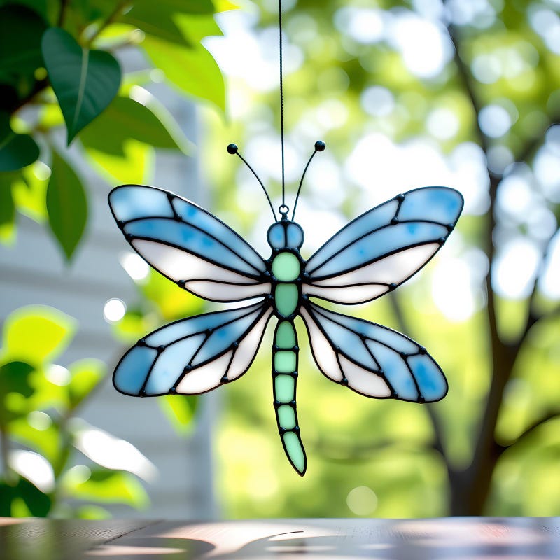 Stained Glass Pattern Dragon Fly - Etsy
