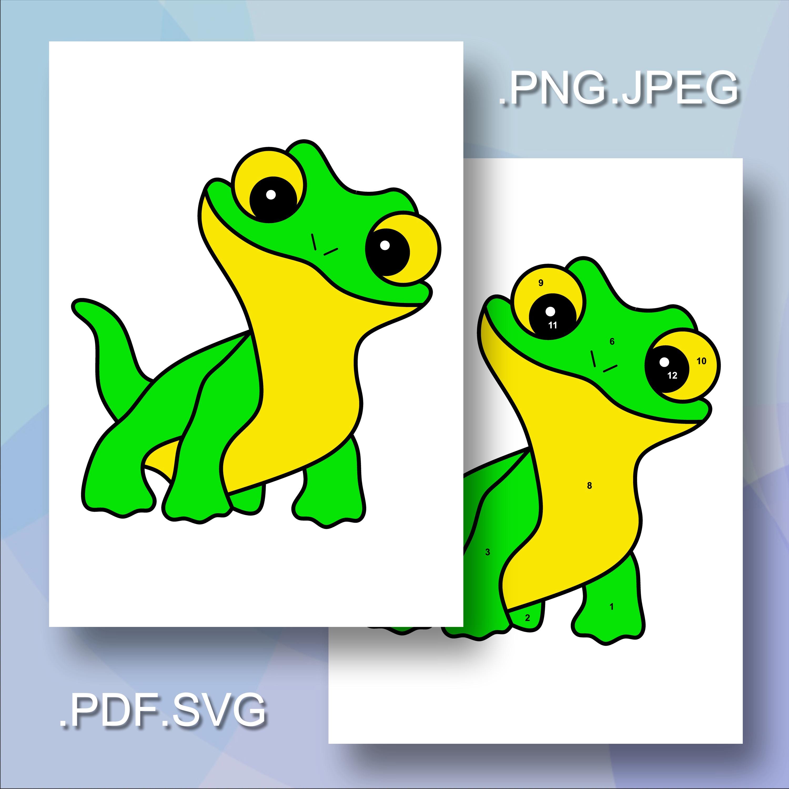 Gecko Stained Glass Pattern Digital Download, Stained Glass Animal ...