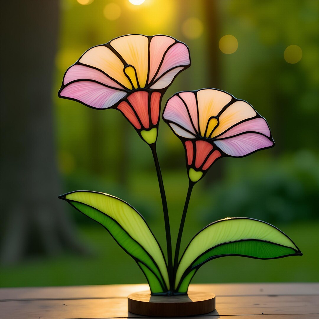 Stained Glass Calla Lily Suncatcher: Handmade Floral Table Decor (PDF ...