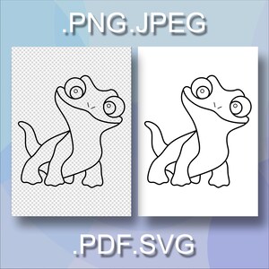Gecko Stained Glass Pattern Digital Download, Stained Glass Animal ...
