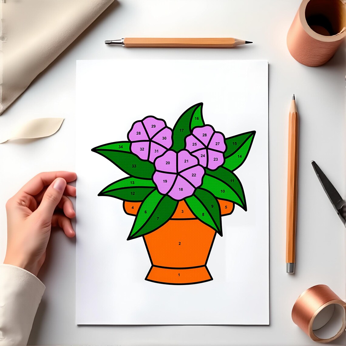 Violet Stained Glass Pattern: Purple Flower Panel (SVG PNG PDF) - Etsy