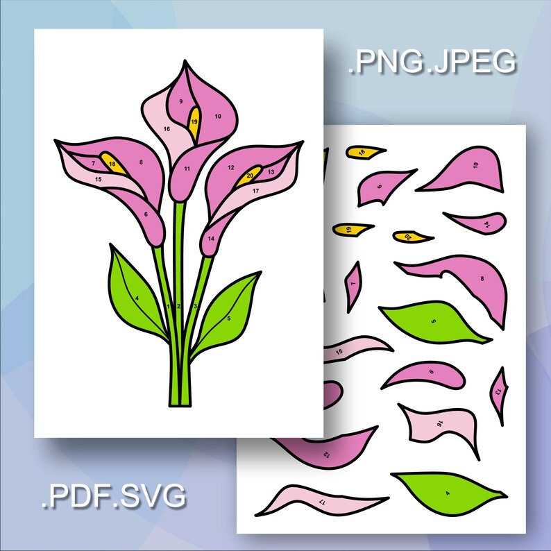 Stained Glass Patterns Lily – Suncatcher, Stained Glass Window, Glass ...