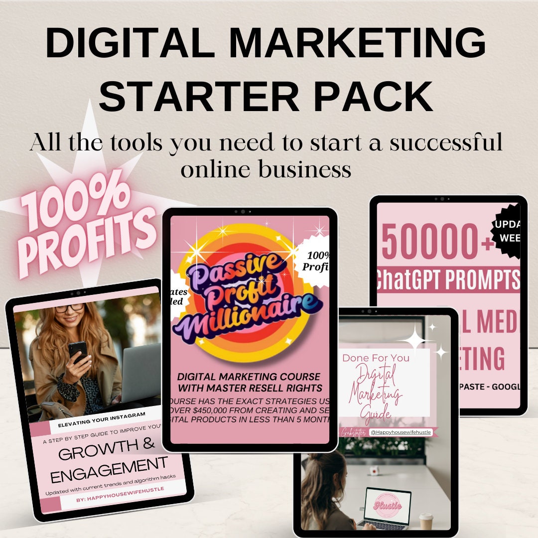 Digital Marketing Course L Starter Pack L Passive Profit Millionaire L ...