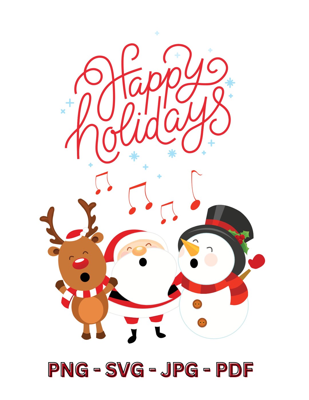 Happy Holiday Svg, Christmas SVG, Christmas Png, Holiday Svg - Etsy