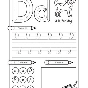 Kindergarten Alphabet Worksheets - Etsy
